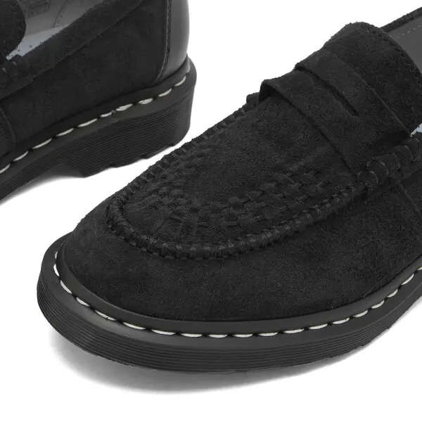 Dr. Martens X Neighborhood Penton Loafer - Black Hairy Suede